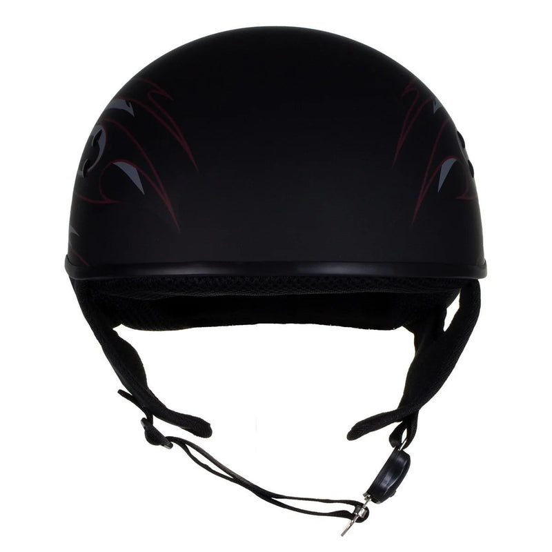 Tribal Black Advanced DOT Motorcycle Skull Cap Helmet – MARA Leather